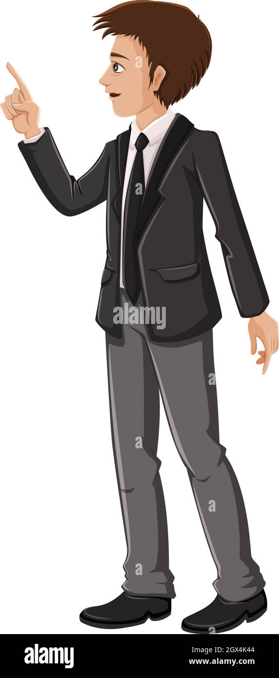 Thinking pointing Stock Vector Images - Alamy