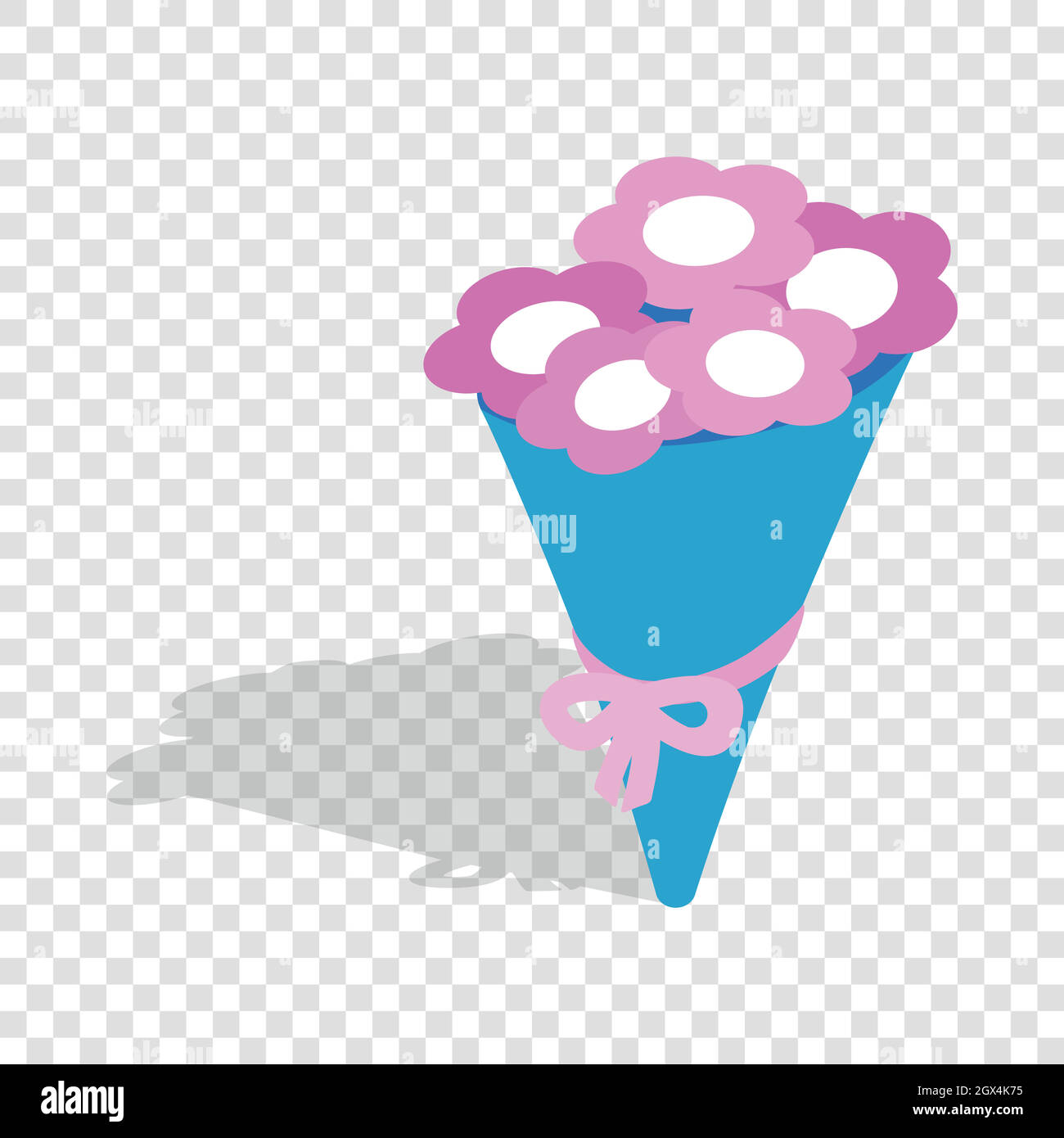 Beautiful romantic bouquet pink Stock Vector Images - Alamy