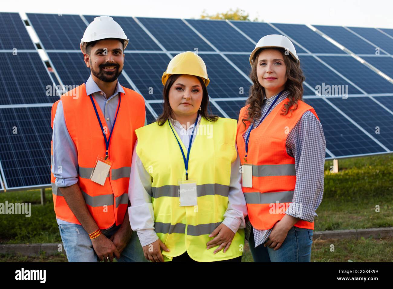 Coordinated work of young workers at the power plant Stock Photo - Alamy