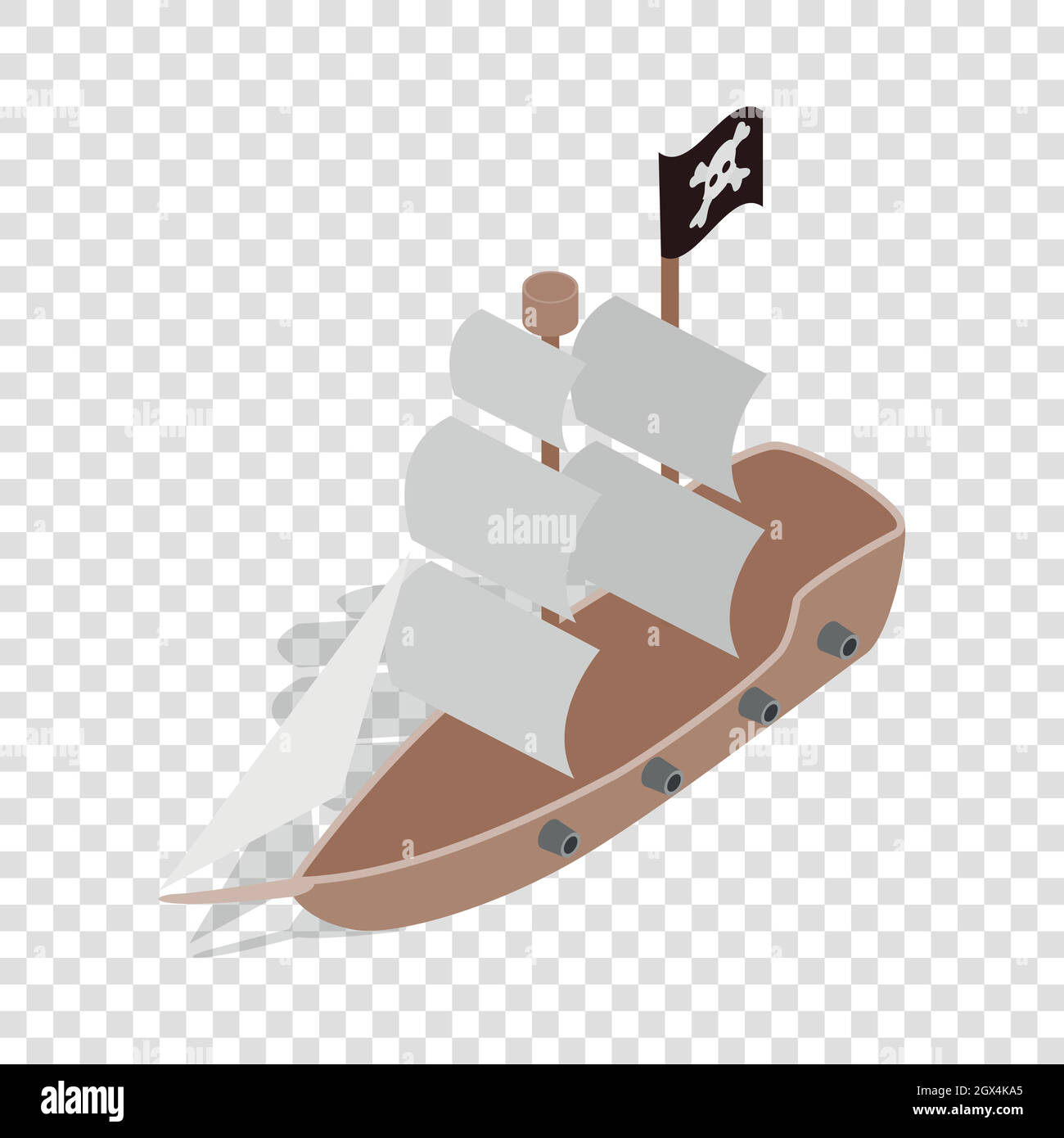 Pirate ship icon hi-res stock photography and images - Alamy
