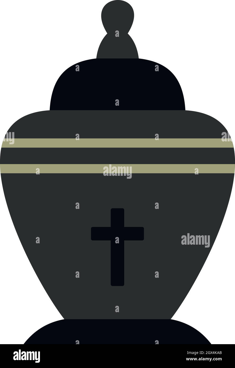Urn icon, flat style Stock Vector Image & Art - Alamy