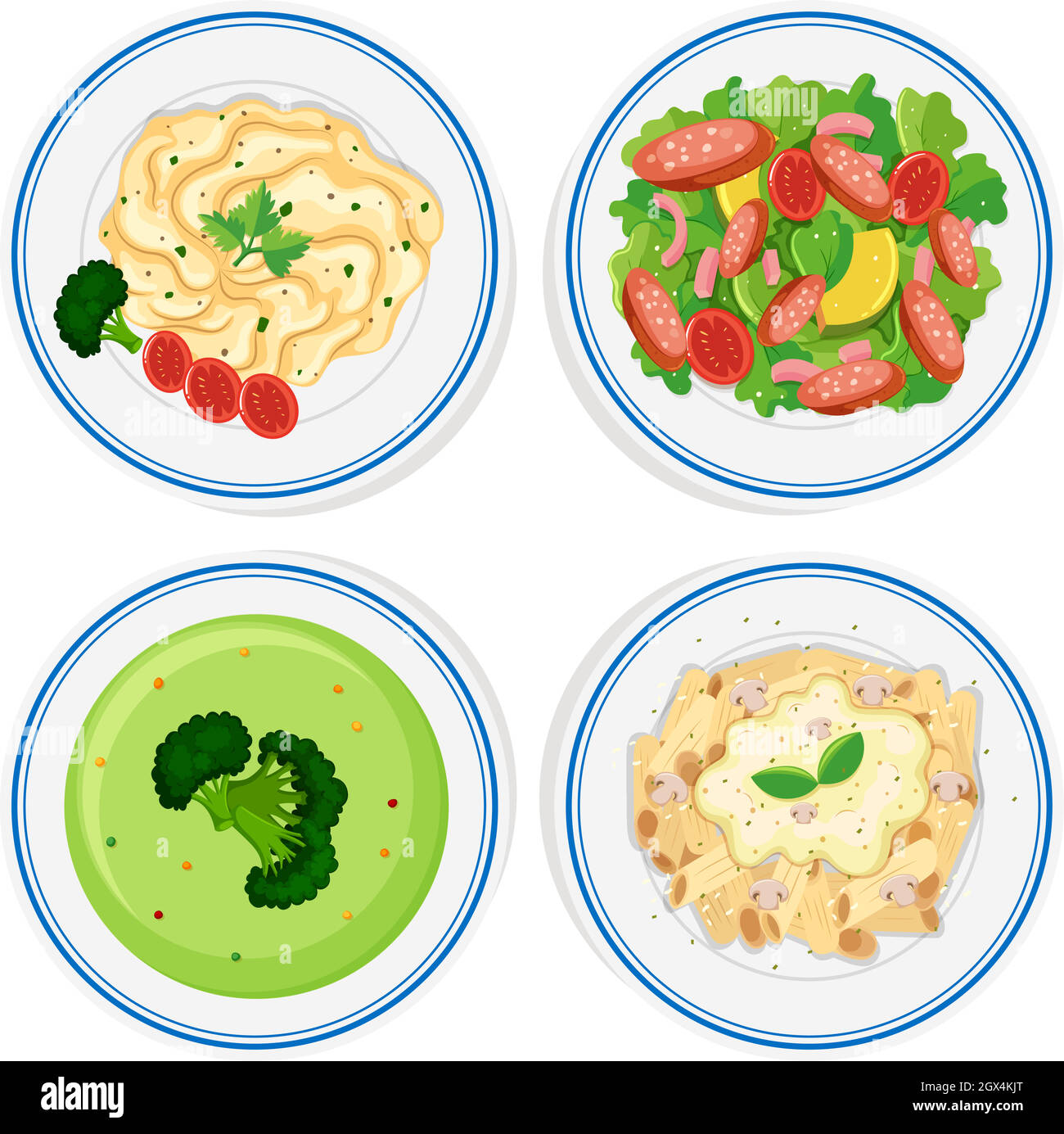 Potato kinds Stock Vector Images - Alamy