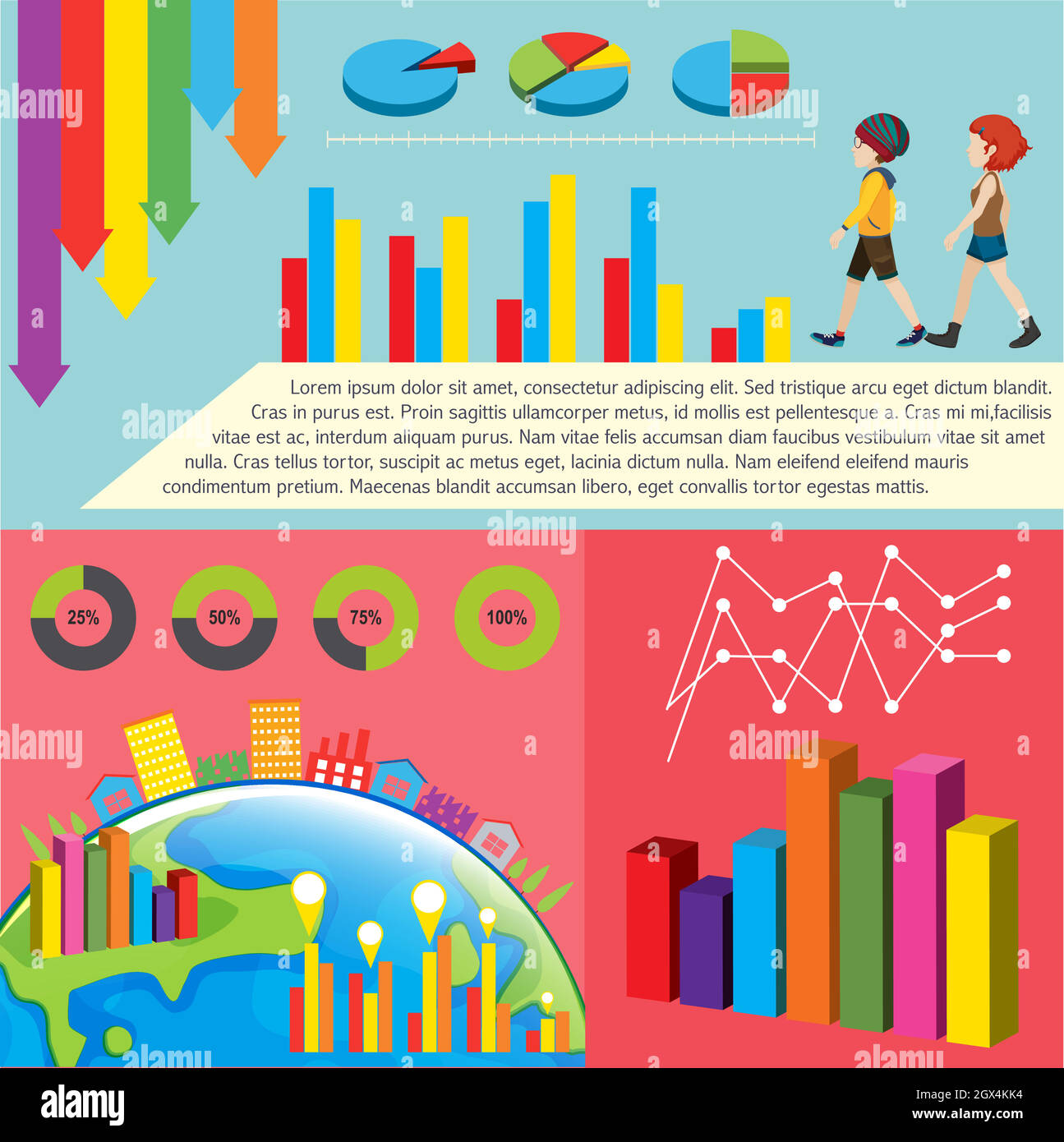 World population graph Stock Vector Images - Alamy
