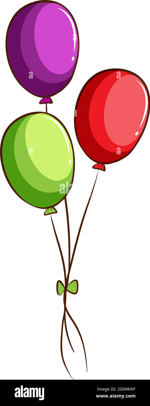 Simple birthday sketch Cut Out Stock Images & Pictures - Alamy