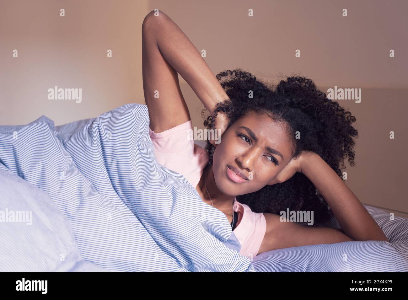 Woman insomnia pillow hi-res stock photography and images - Alamy