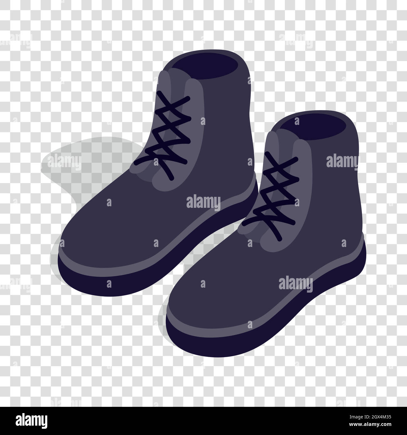 Walking boot and view Stock Vector Images - Alamy