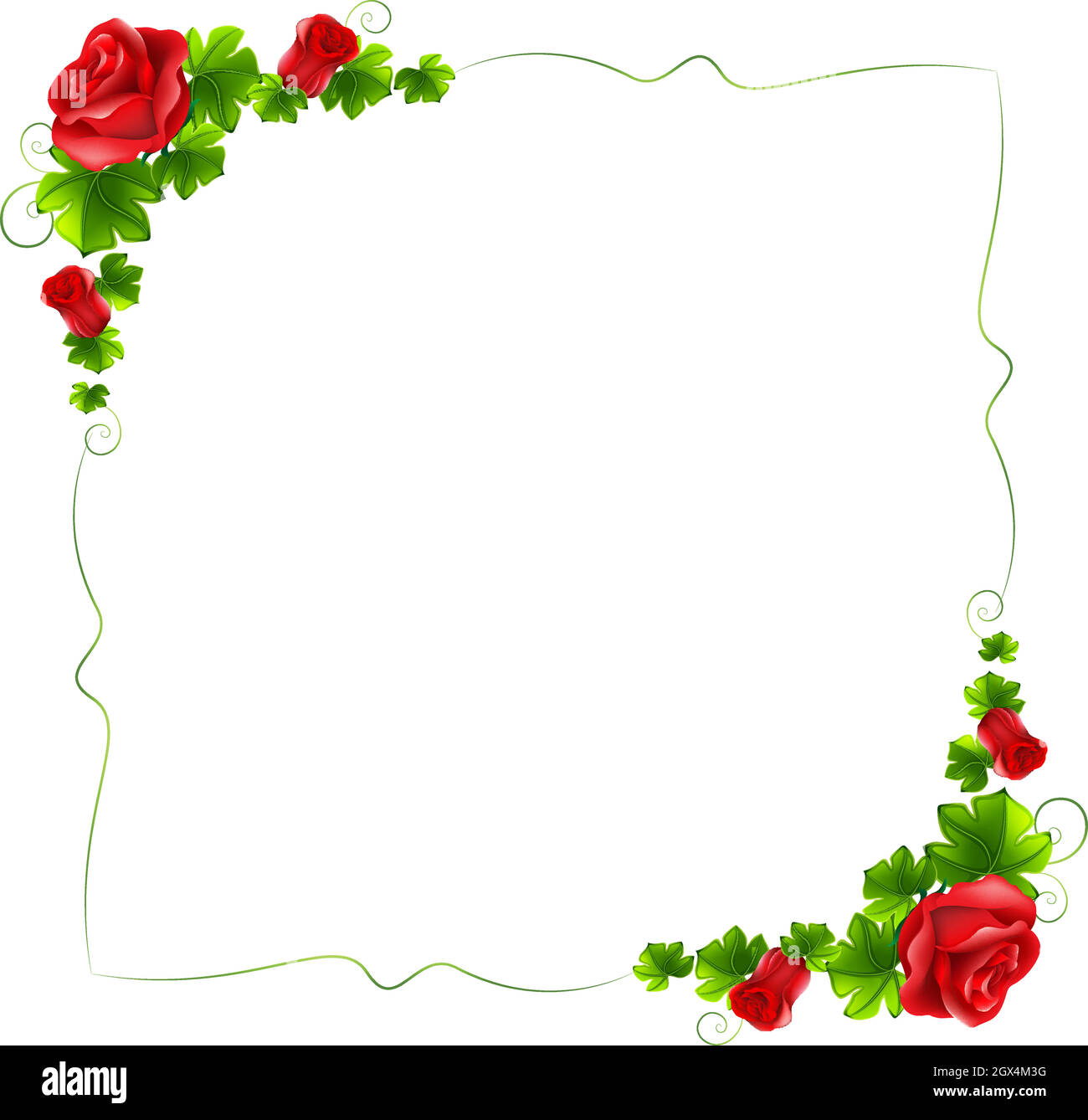 Red floral ornament Stock Vector Images - Alamy