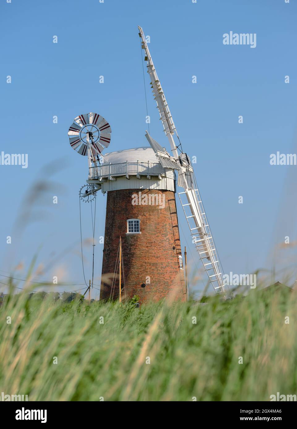 Horsey Windpump (1912) a typical drainage windmill in the care of the ...