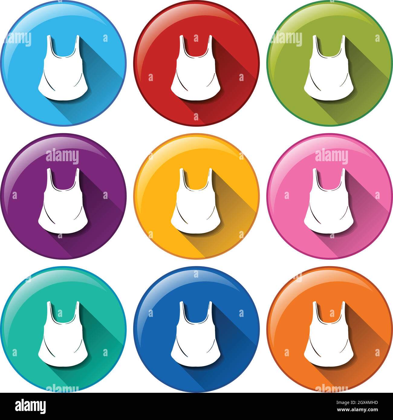 Button shirts Stock Vector Images - Alamy