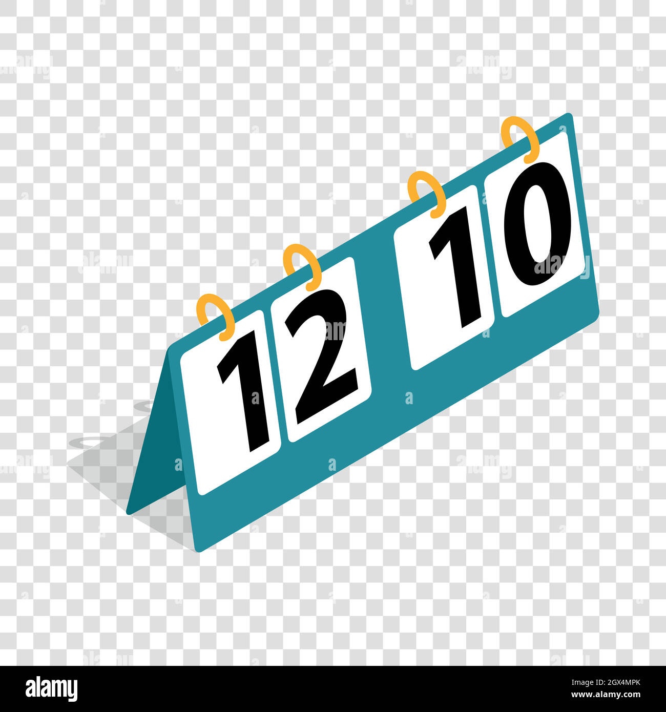 Tennis score board isometric icon Stock Vector Image & Art - Alamy