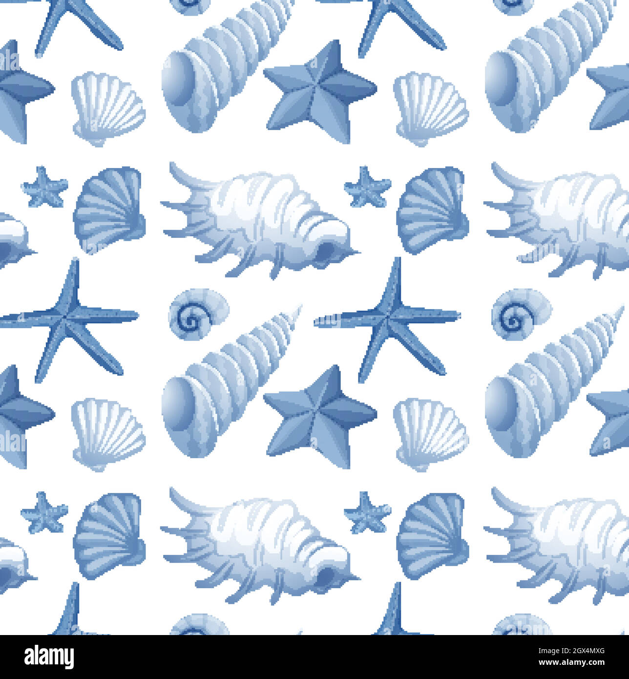 Cartoon seashells Stock Vector Images - Alamy