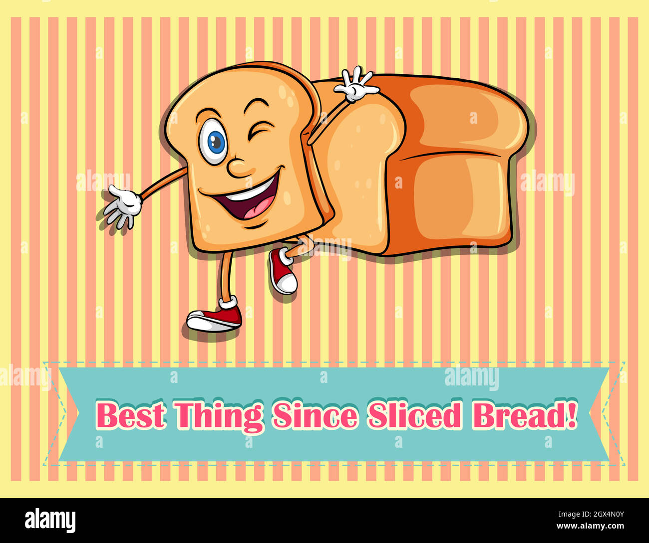 Bread slice food Stock Vector Images - Alamy