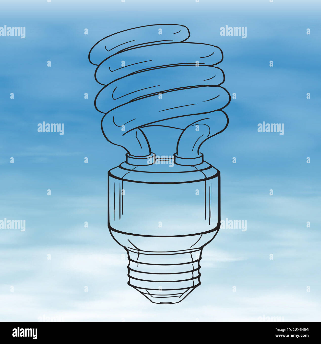 Edison light bulb filament Stock Vector Images - Alamy