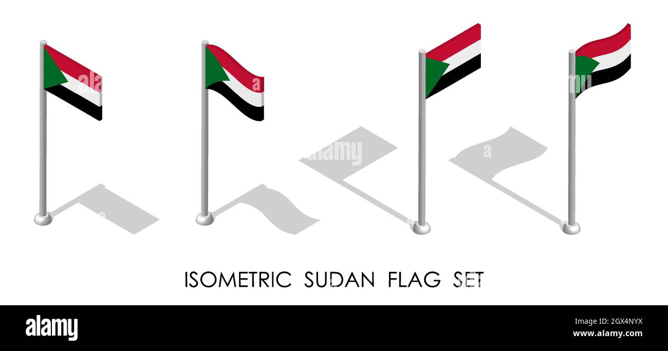 Sudan flag map in Cut Out Stock Images & Pictures - Alamy