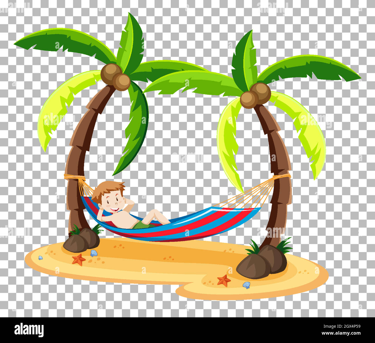Hammock clipart hi-res stock photography and images - Alamy