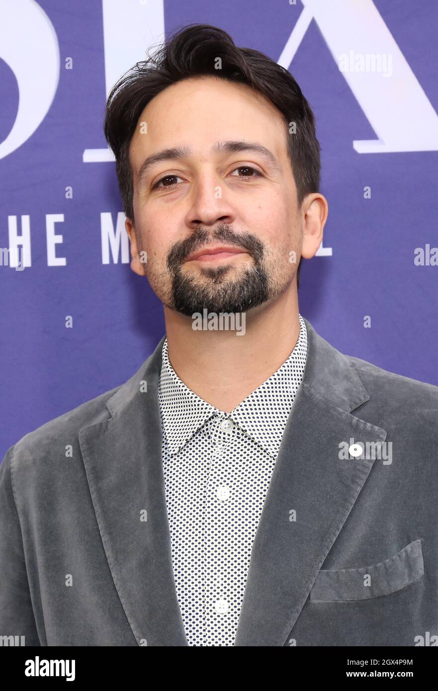New York, NY, USA. 3rd Oct, 2021. Lin-Manuel Miranda arrives at the ...