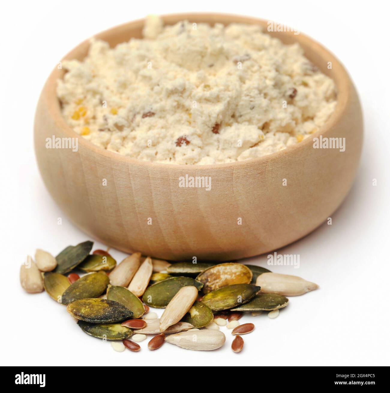 Special flour with seeds for making nutritious bread Stock Photo - Alamy