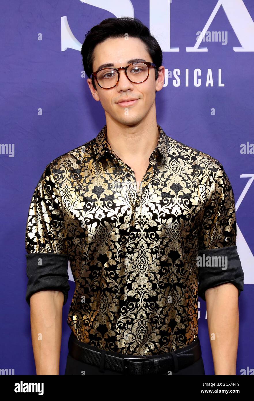 New York, NY, USA. 3rd Oct, 2021. Kyle Hanagami arrives at the opening ...