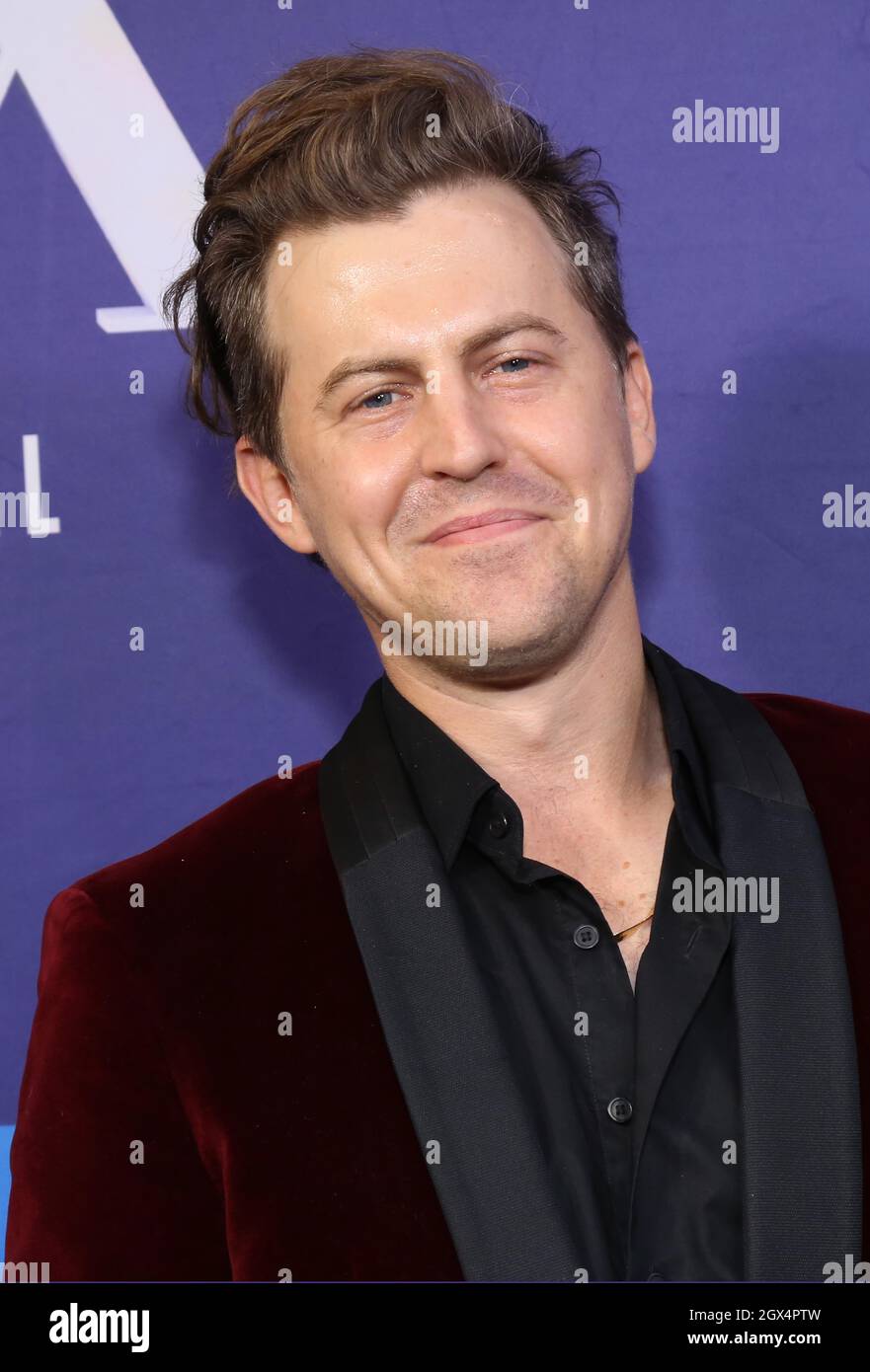 New York, NY, USA. 3rd Oct, 2021. Alex Moffat arrives at the opening ...