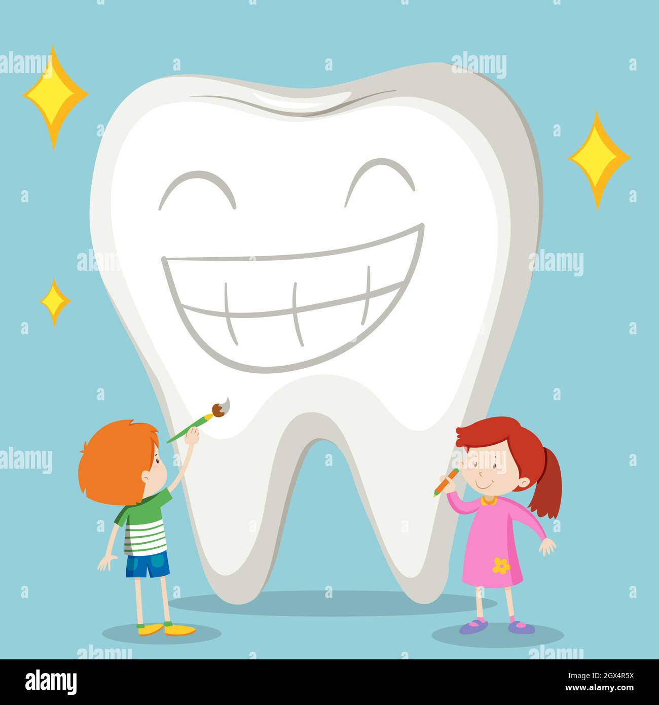Tooth drawing Stock Vector Images - Alamy