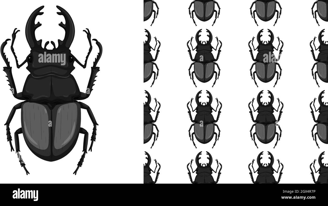 Alive stag beetle Stock Vector Images - Alamy