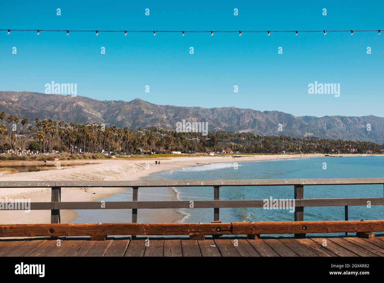 Stearns Wharf in Santa Barbara, CA - an historic wooden pier featuring ...