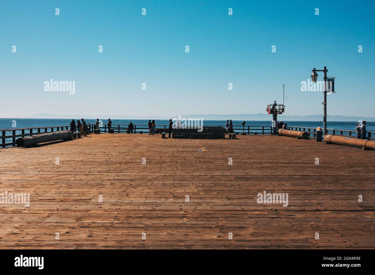 Stearns Wharf in Santa Barbara, CA - an historic wooden pier featuring ...