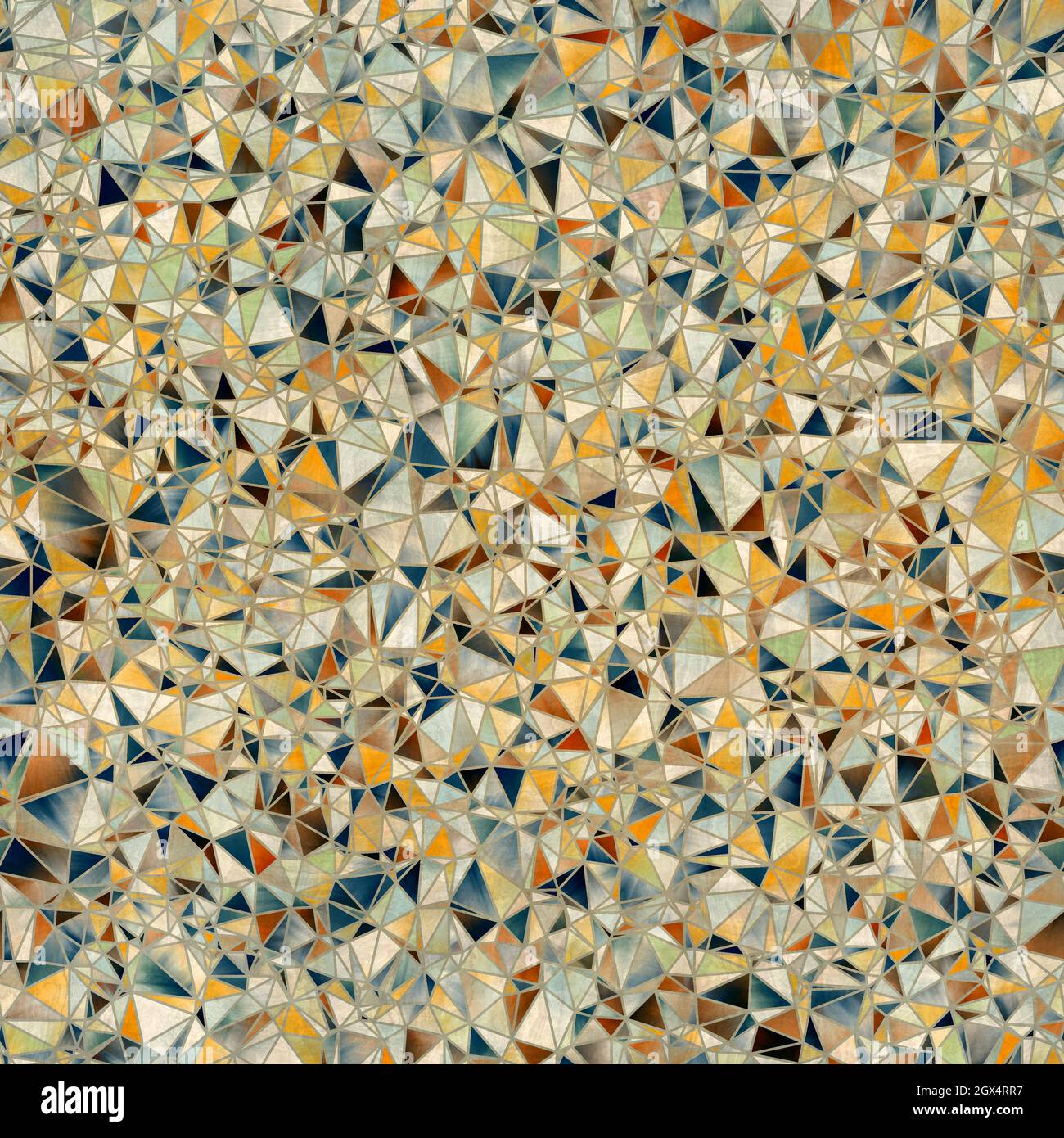 Seamless Random Triangle Pattern For Surface Pattern And Print Stock
