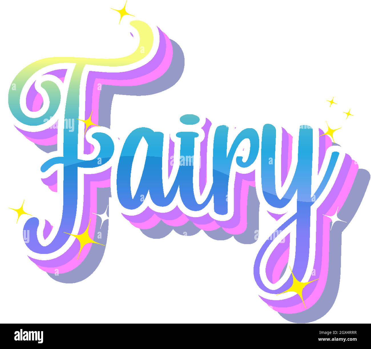 Fairy logo on white background Stock Vector Image & Art - Alamy