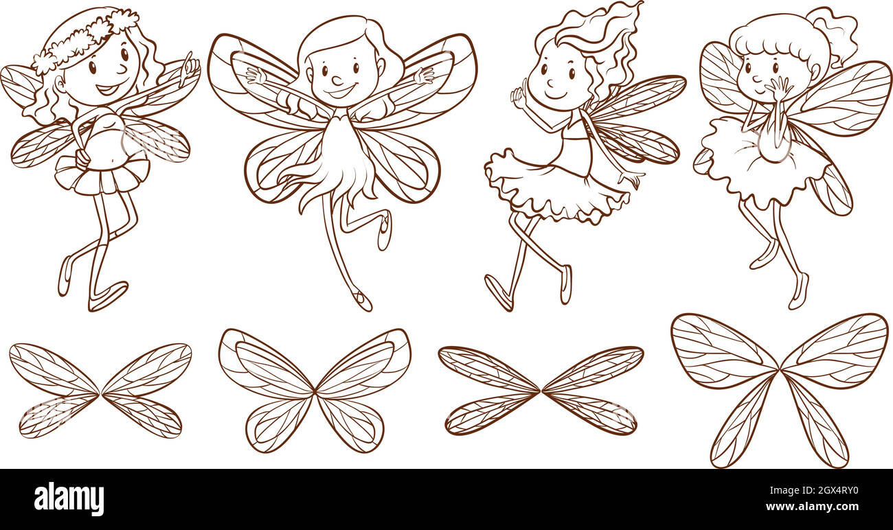 Easy Sketches Of Fairies