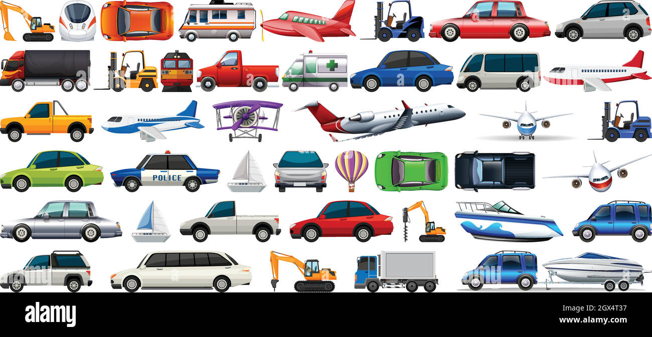 Toy car digger truck Stock Vector Images - Alamy