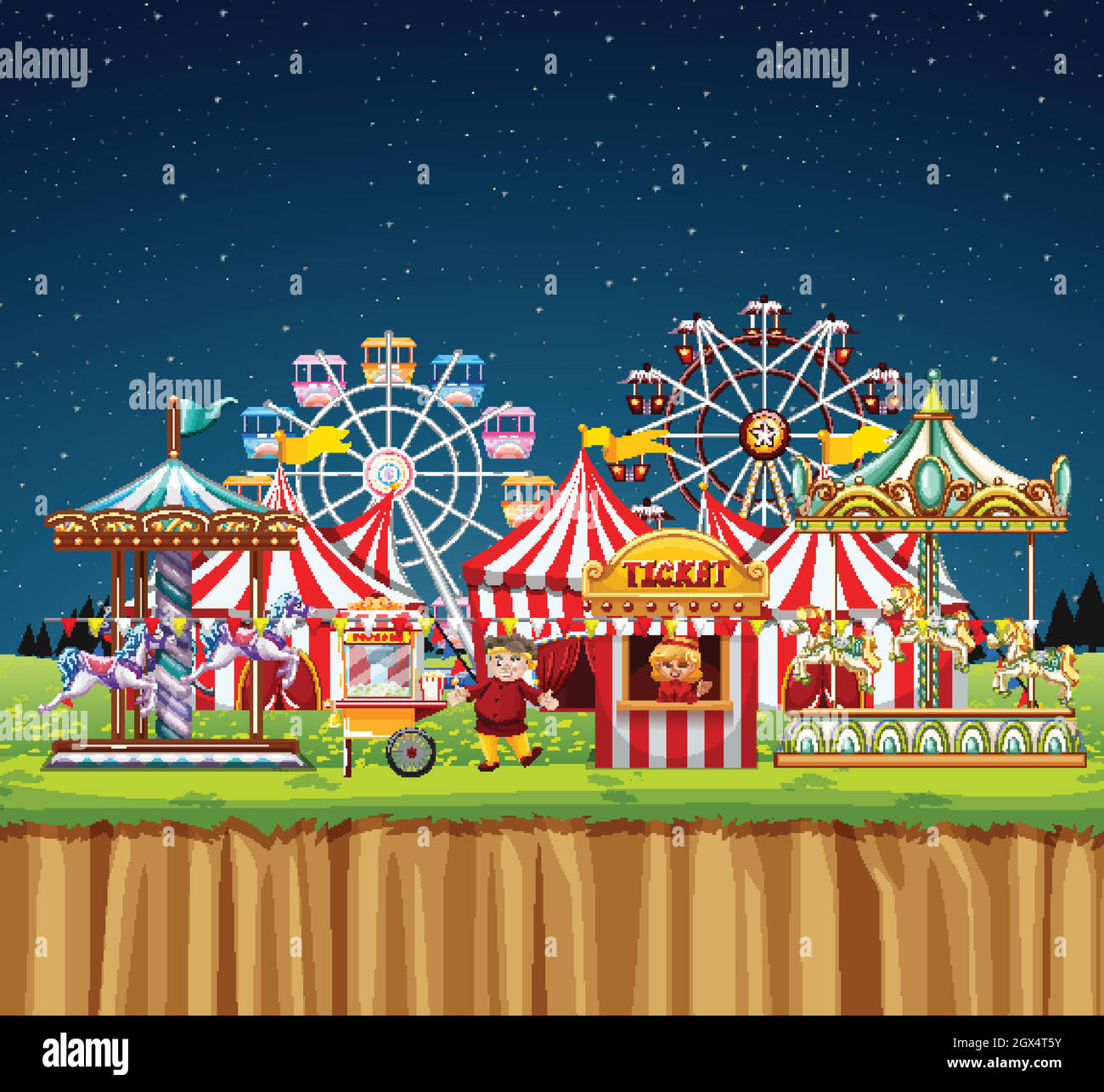 Circus tent at night hi-res stock photography and images - Alamy