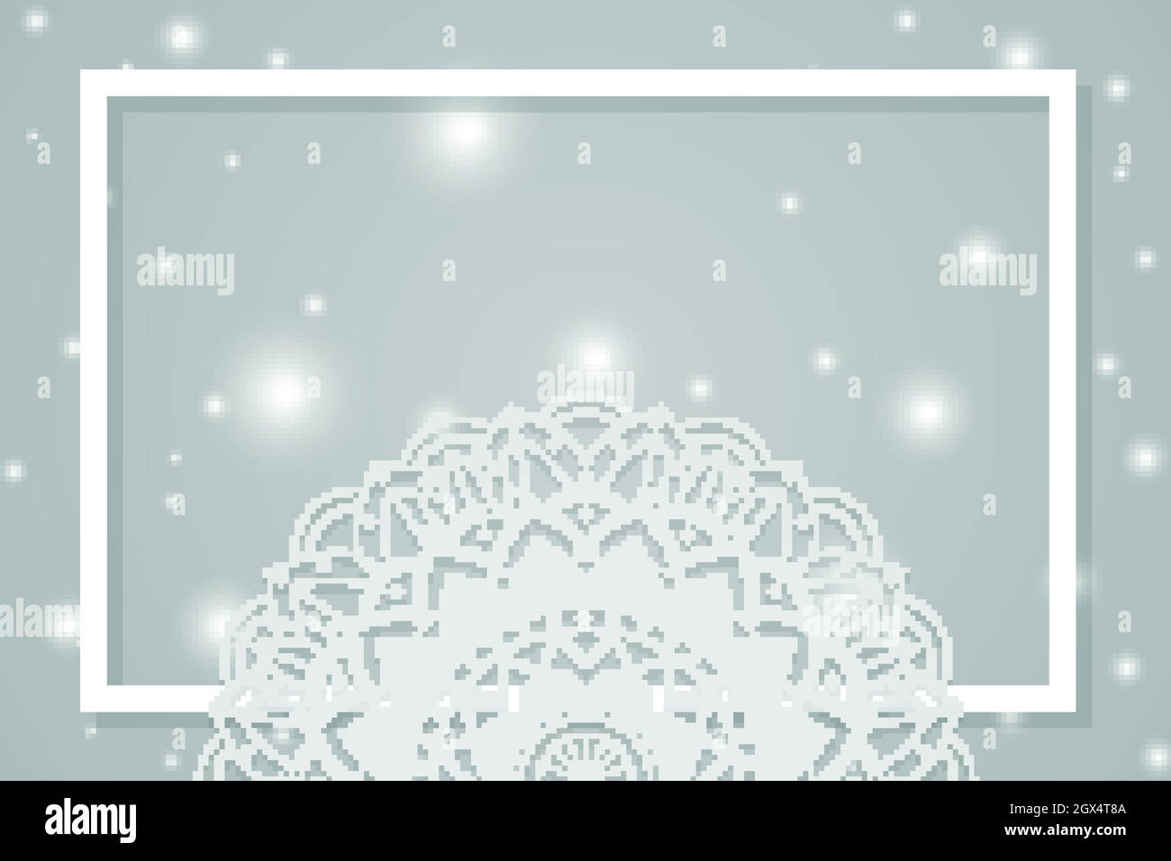 Gray background with mandala patterns Stock Vector Image & Art - Alamy