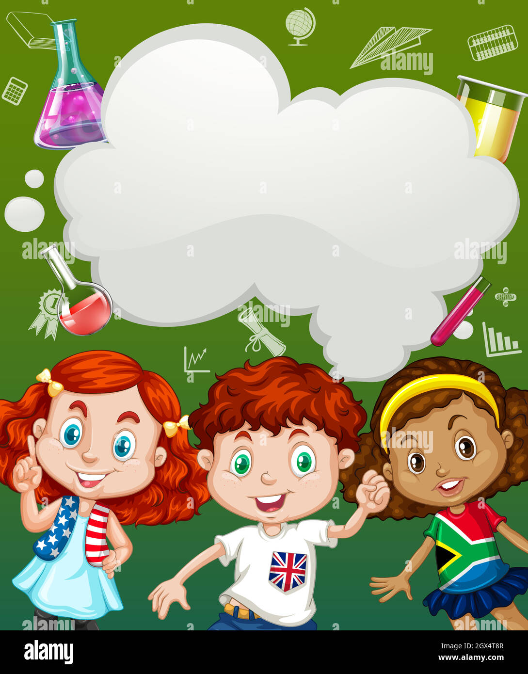 Children and science symbols Stock Vector Image & Art - Alamy