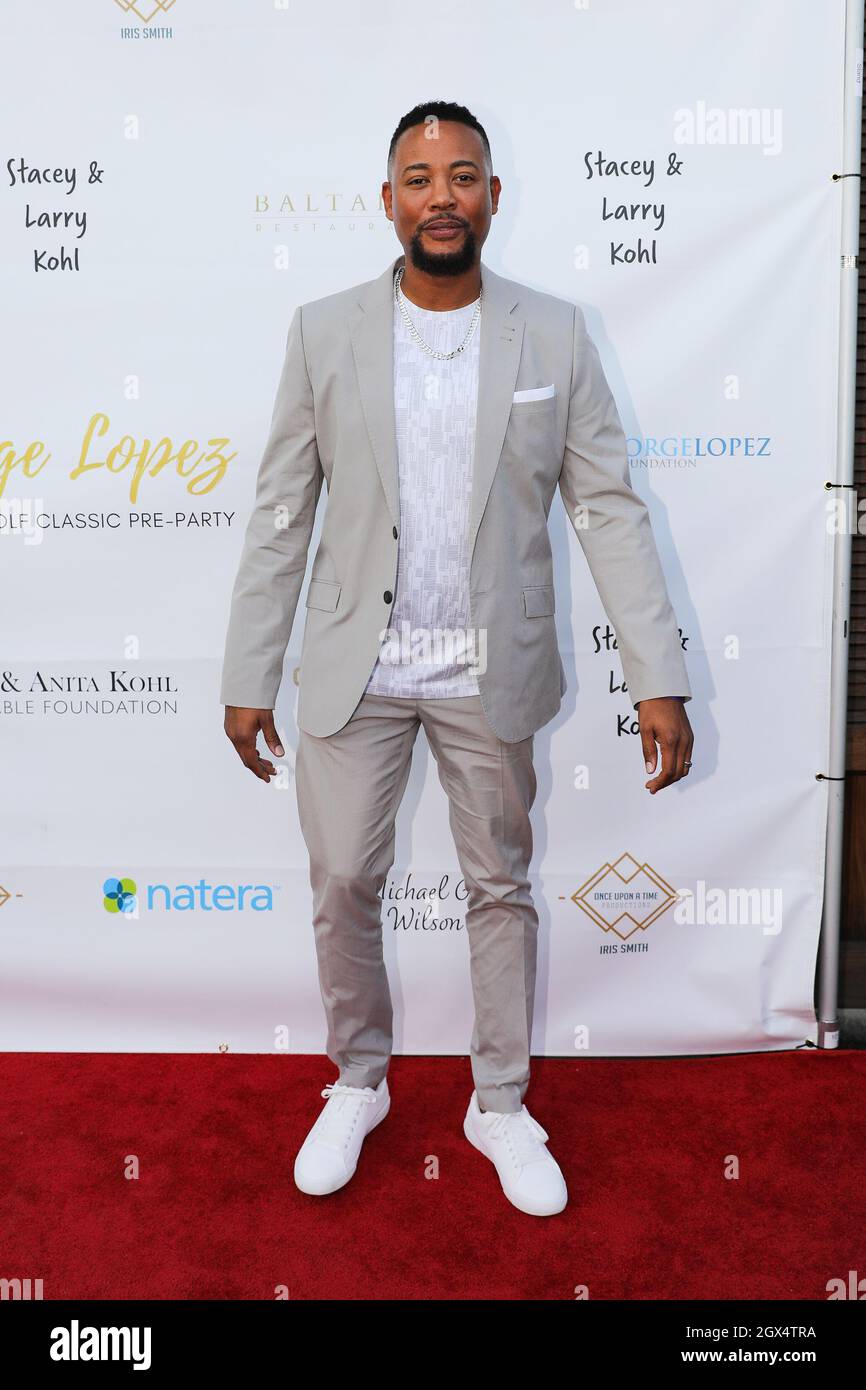 Los Angeles, California on October 3, 2021. Derrex Brady arrives at the ...