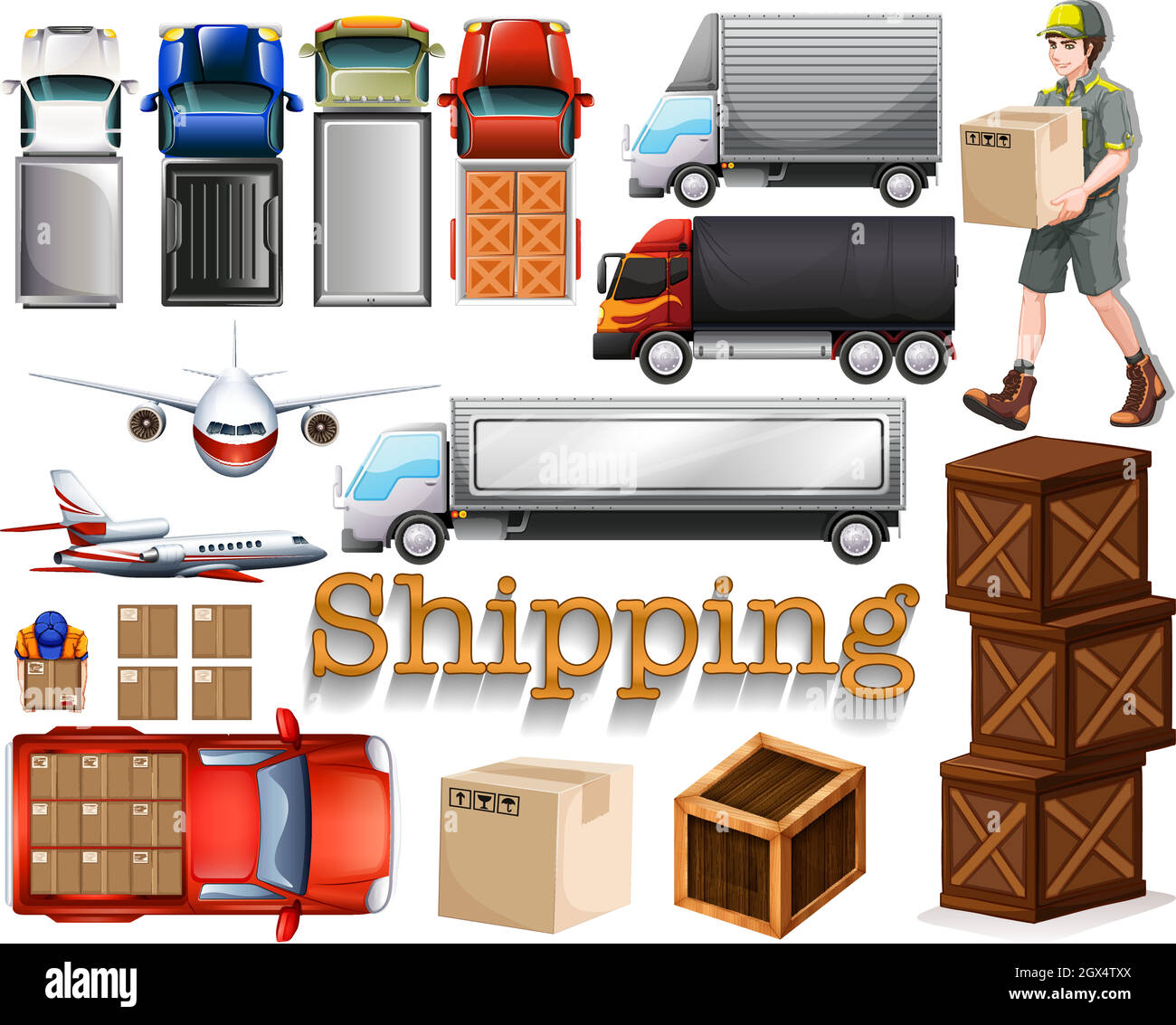 Cargo Stock Vector Images - Alamy
