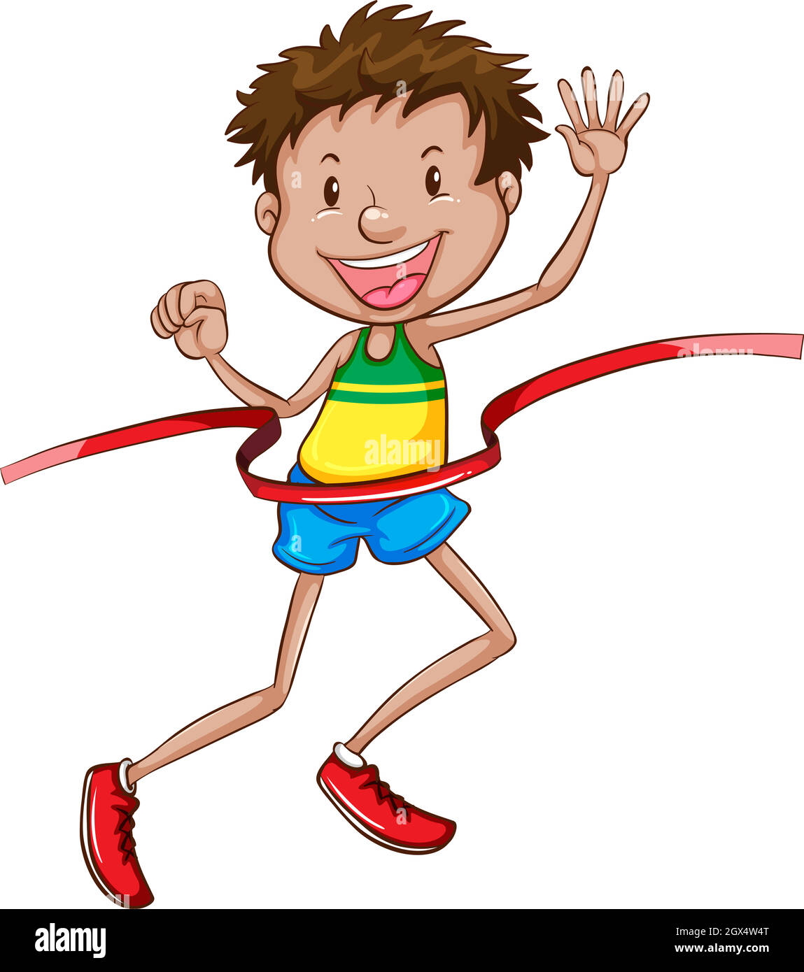 A simple sketch of a happy winner Stock Vector Image & Art - Alamy