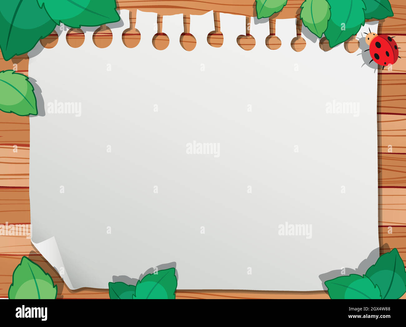 A wooden nature border Stock Vector Image & Art - Alamy