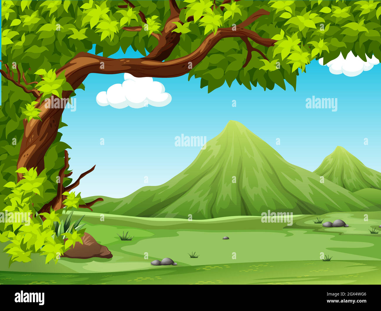 Scenery design Stock Vector Images - Alamy