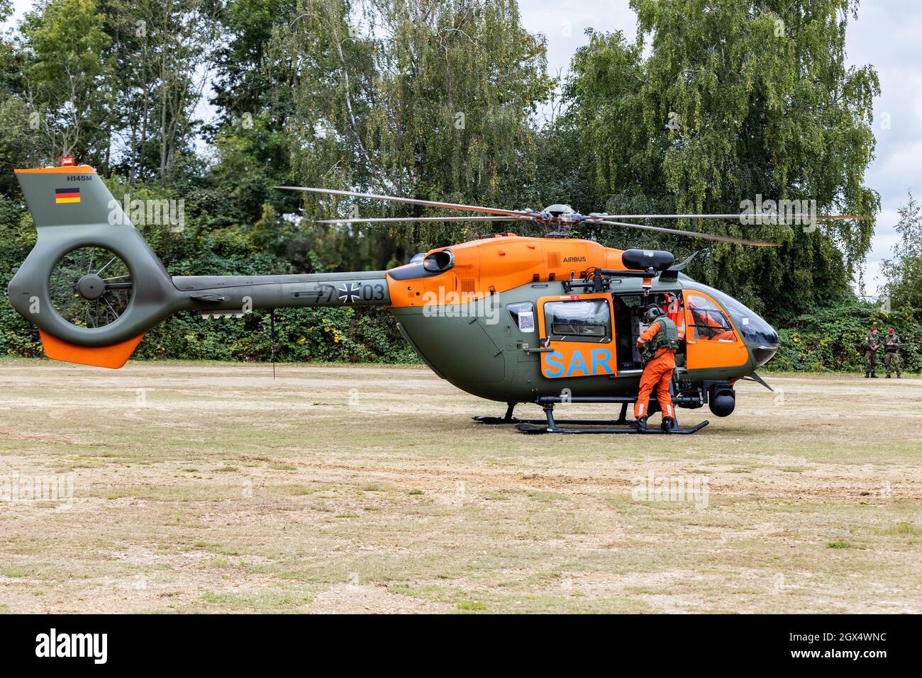 02 October 2021, North Rhine-Westphalia, Mönchengladbach: A SAR ...