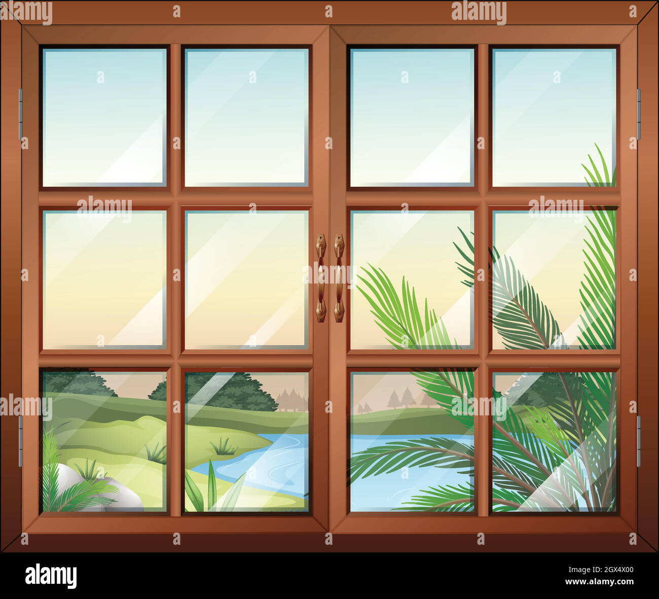Light window Stock Vector Images - Alamy