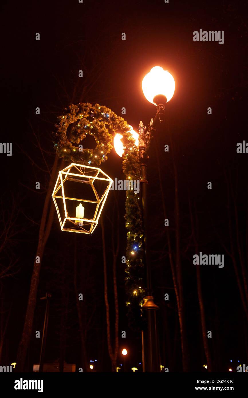 Burning street lamp hi-res stock photography and images - Alamy