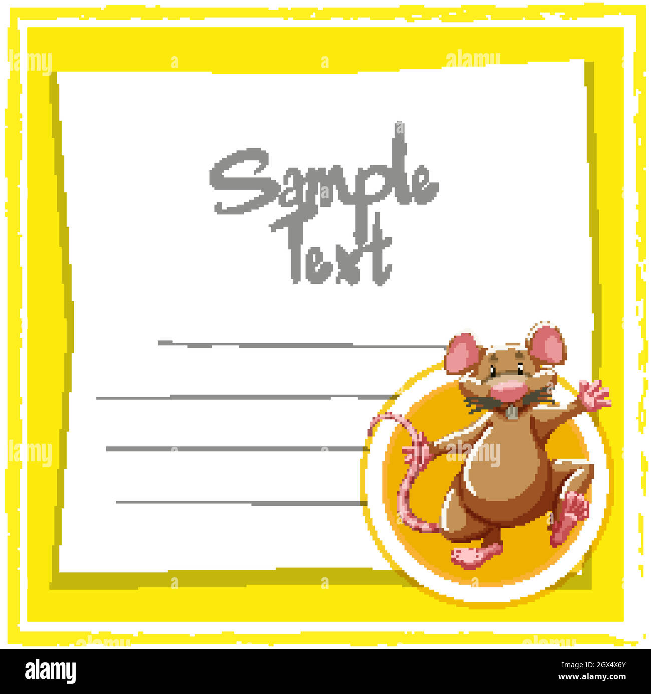 Cartoon illustration cute little mouse hi-res stock photography and ...