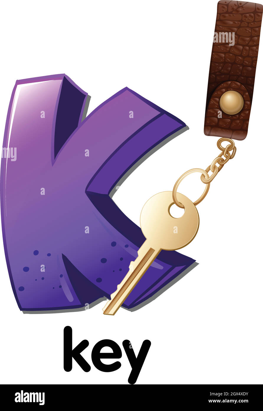 A letter K for key Stock Vector Image & Art - Alamy