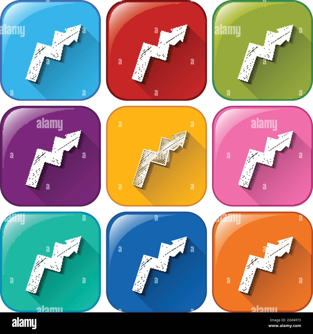 Arrow white background hi-res stock photography and images - Alamy