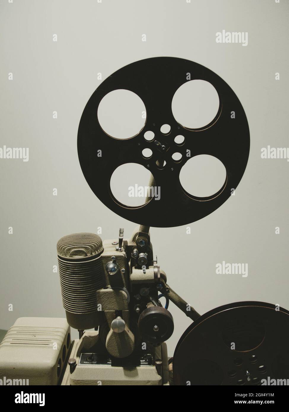 Old style movie projector, still-life, close-up. vintage, old-fashioned ...