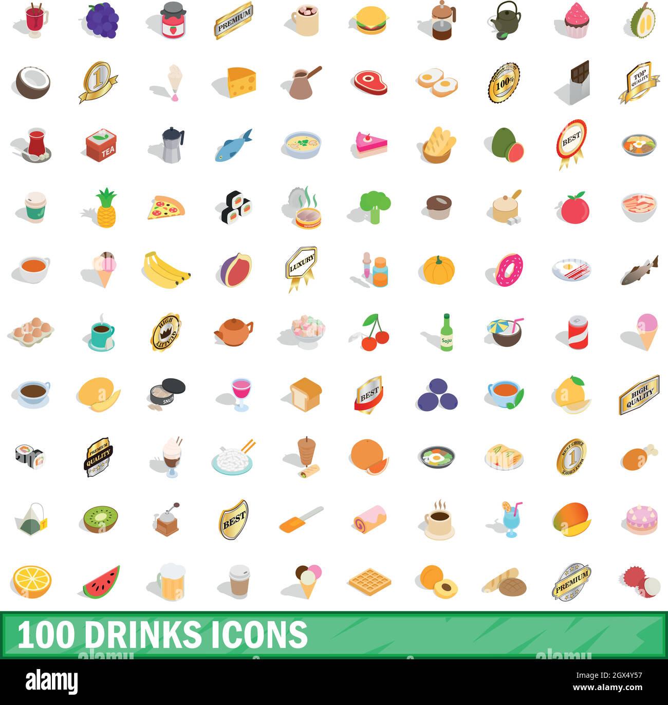 Icons beer drinks Stock Vector Images - Alamy