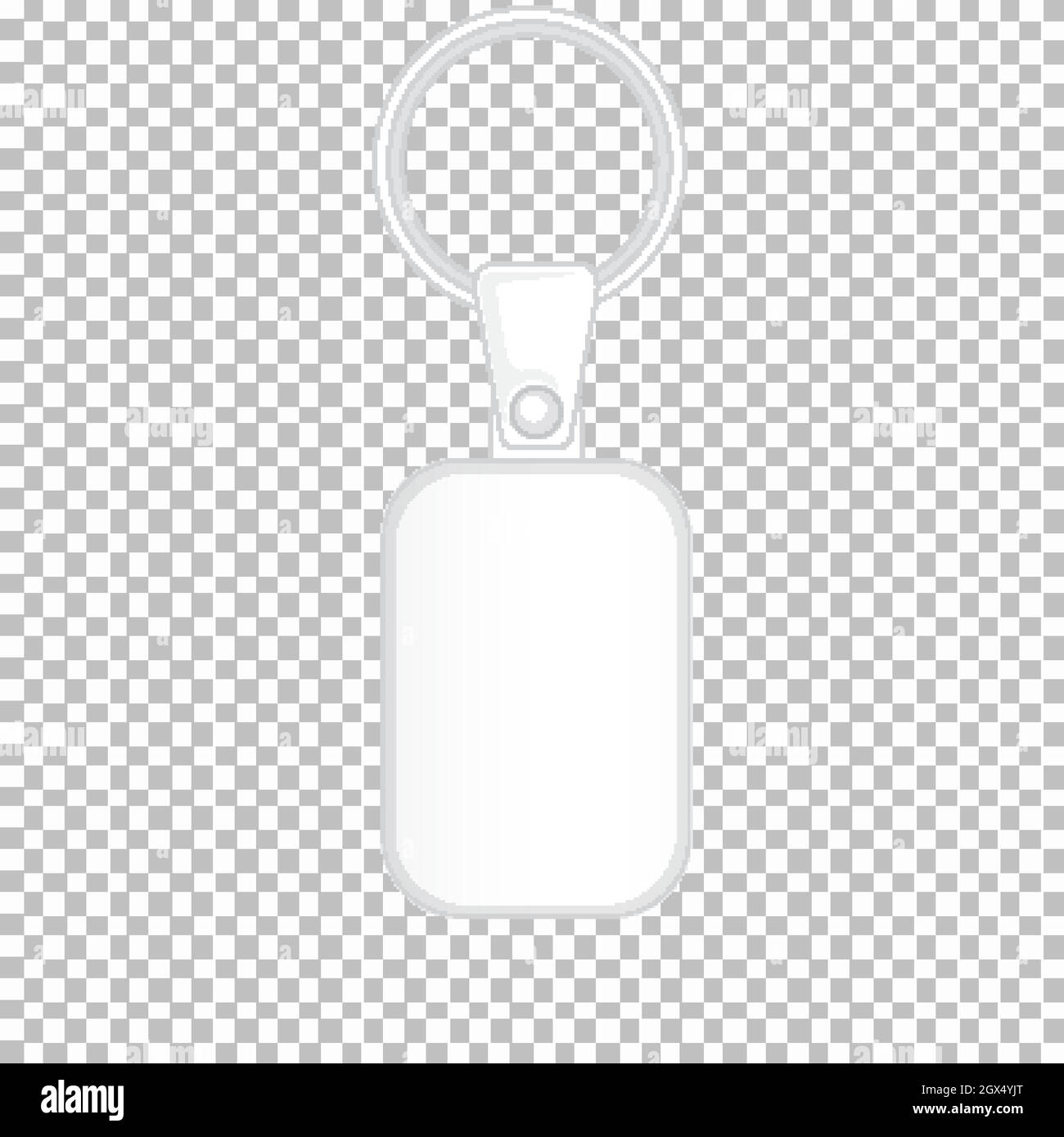 Product design template of keychain with no graphic Stock Vector Image ...