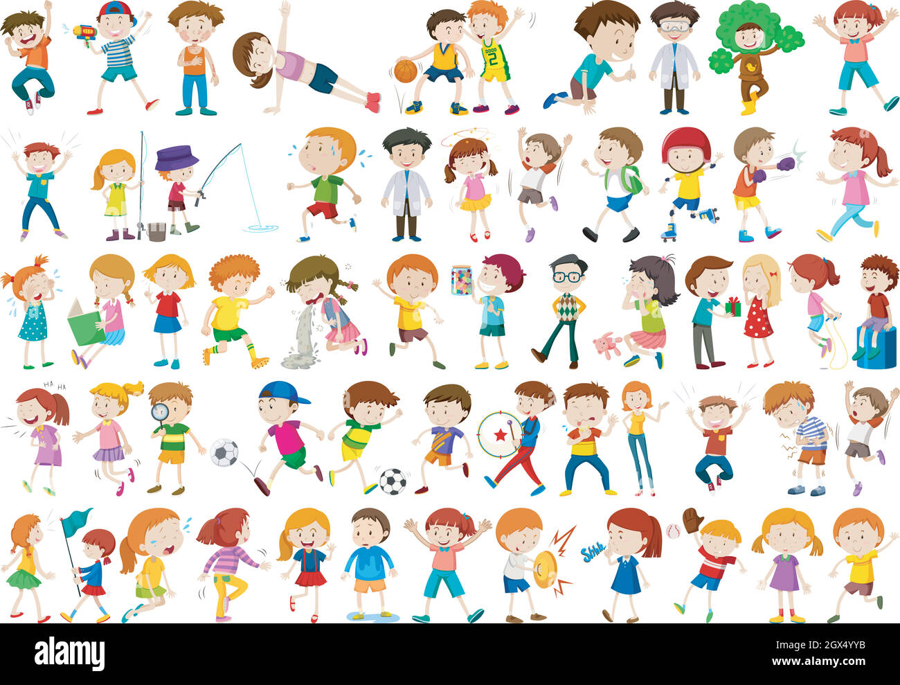 Children character hi-res stock photography and images - Alamy