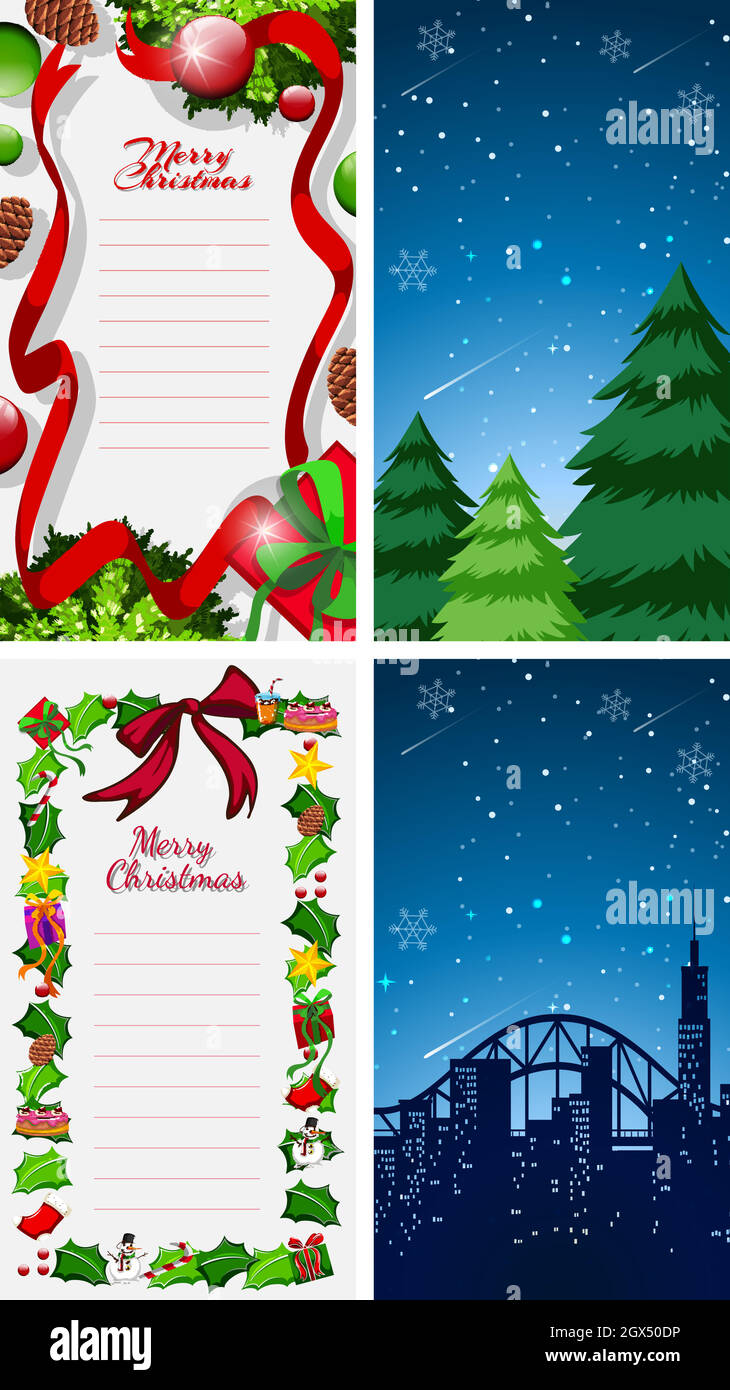 Background templates with christmas theme Stock Vector Image & Art - Alamy